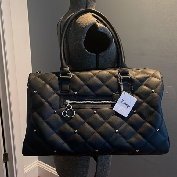 Disney | Bags | Disney Classic Mickey Mouse Black Travel Weekender ...